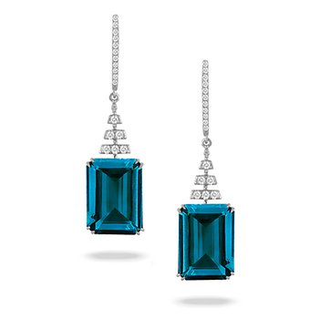 London Blue Topaz Earrings